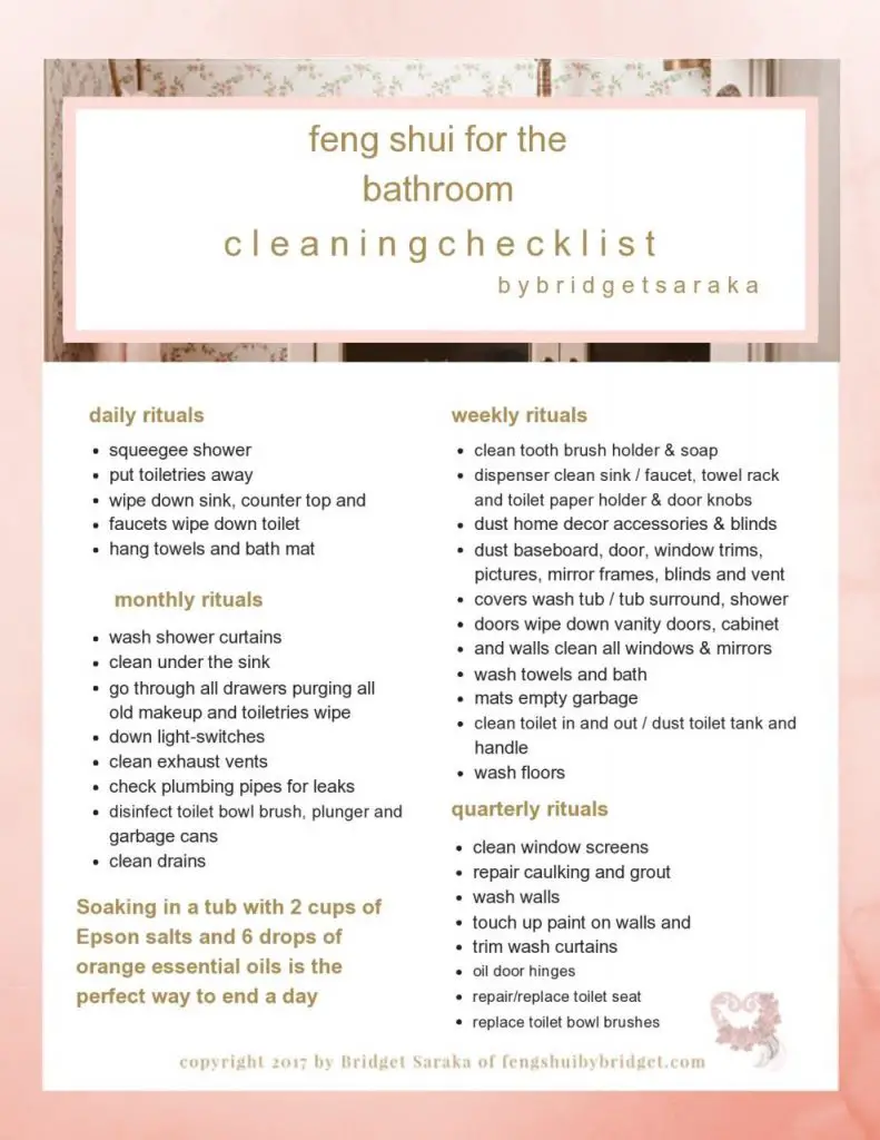 49 Listas de verificación de limpieza de baños imprimibles [Word ...
