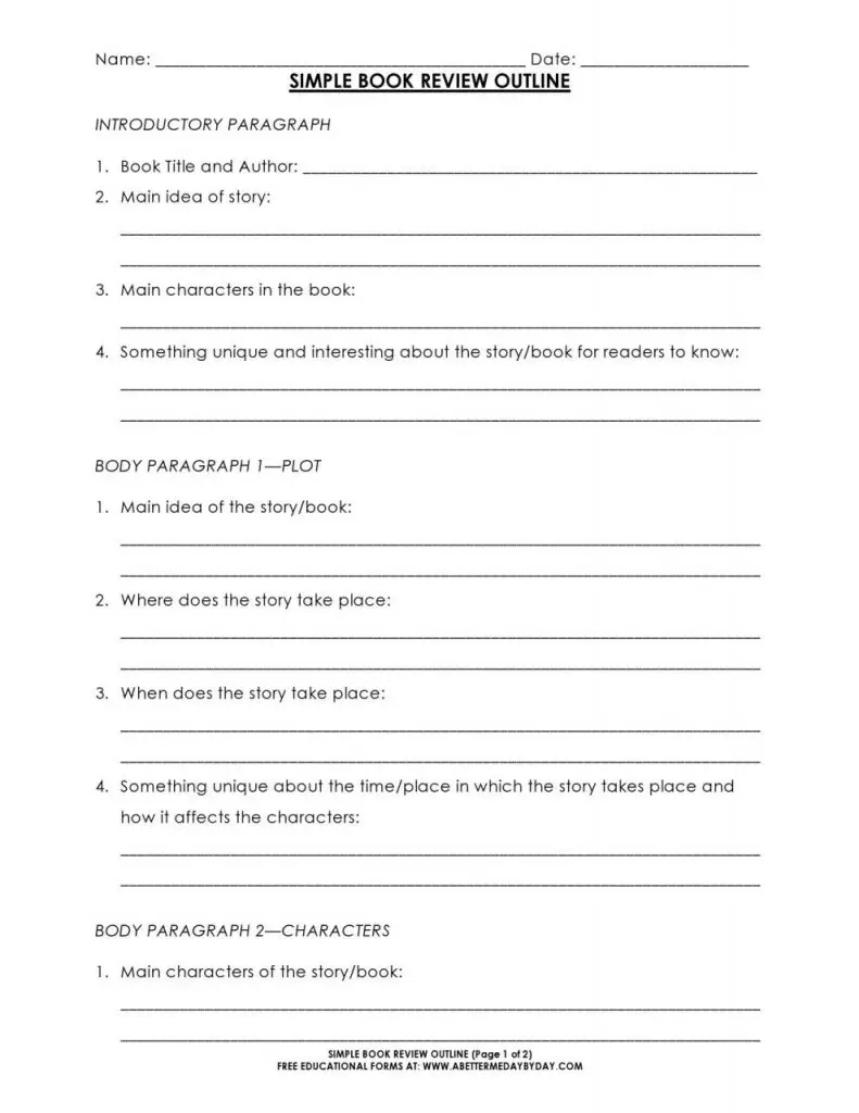 Las 50 mejores plantillas de reseñas de libros (niños, secundaria, etc ...