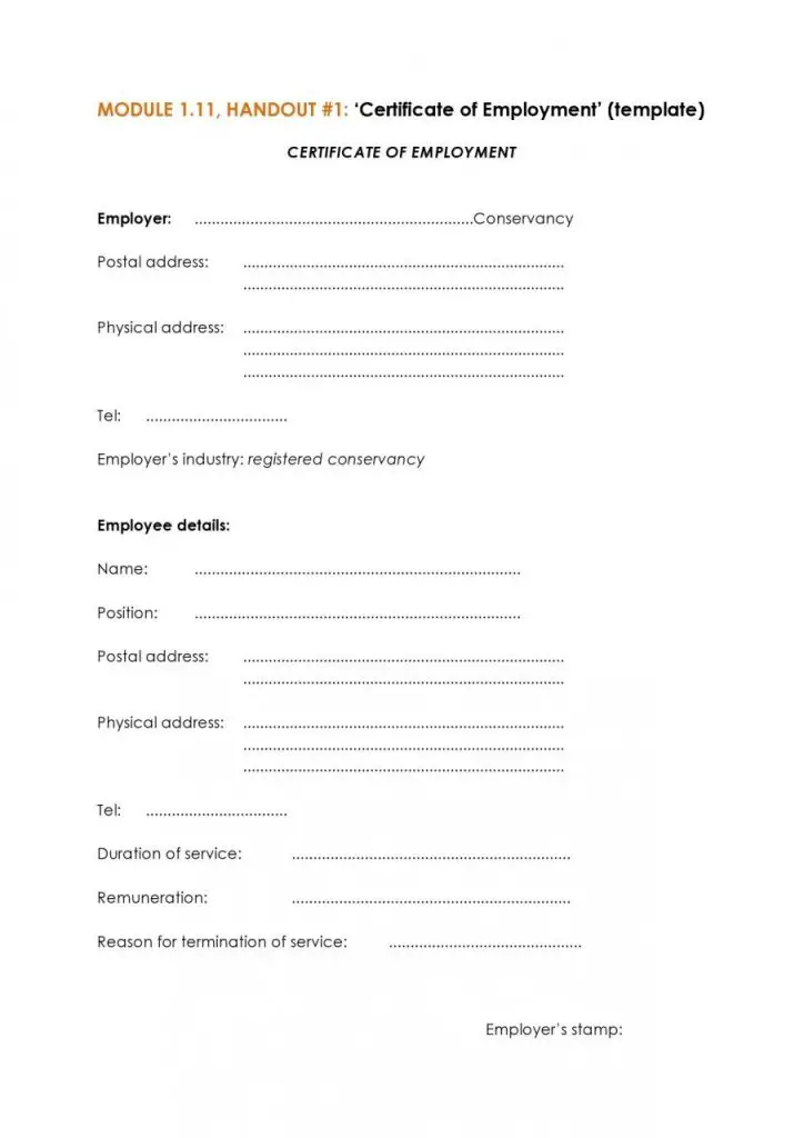 Las 40 mejores muestras de certificados de empleo [gratis] - Mundo ...