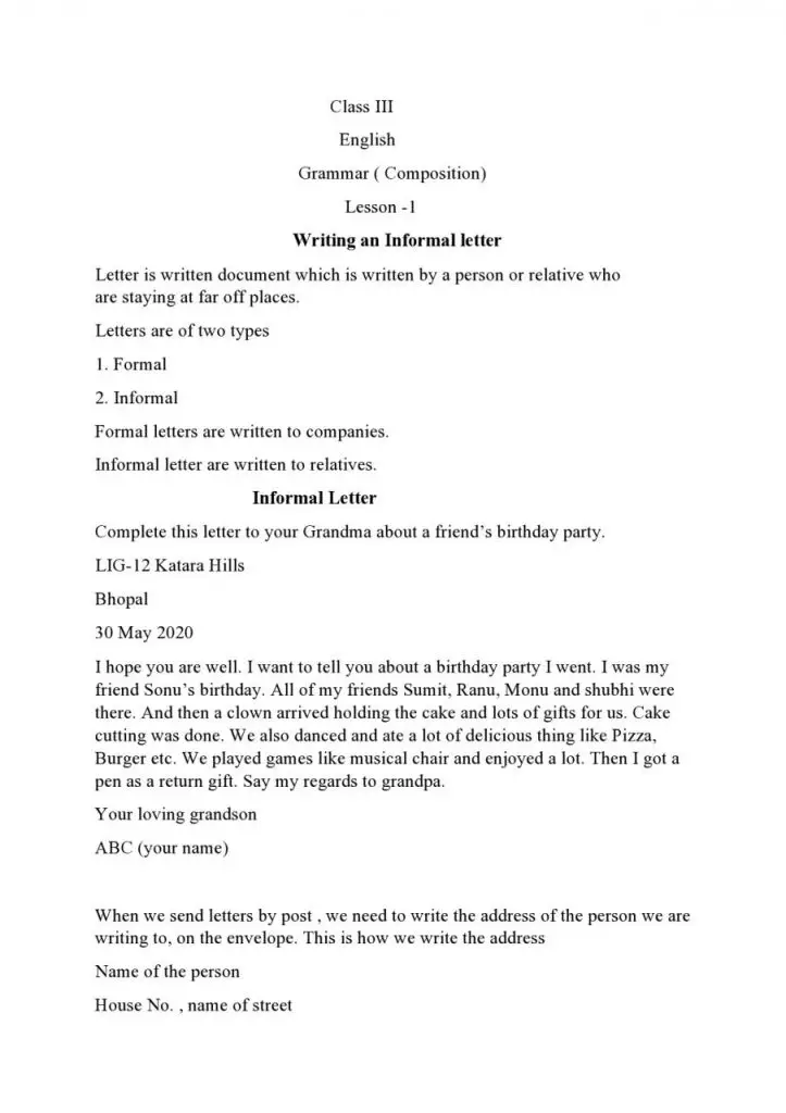 40 grandes cartas informales (ejemplos de formato y plantillas) - Mundo ...