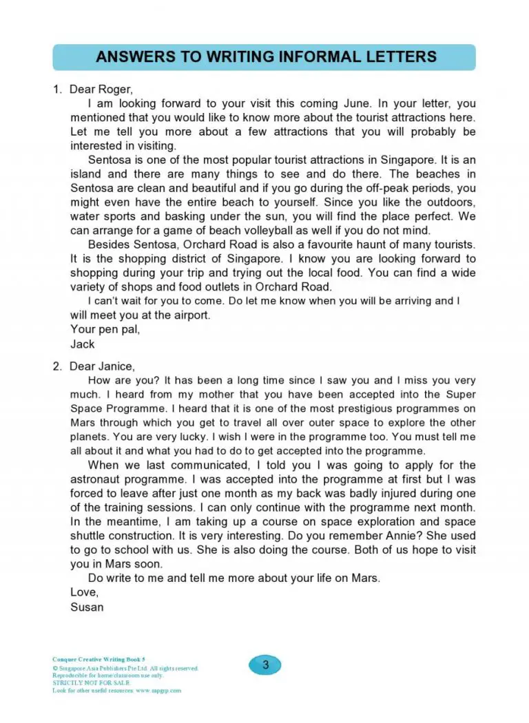 40 grandes cartas informales (ejemplos de formato y plantillas) - Mundo ...