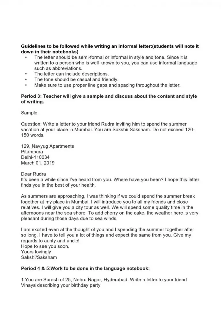 40 grandes cartas informales (ejemplos de formato y plantillas) - Mundo ...