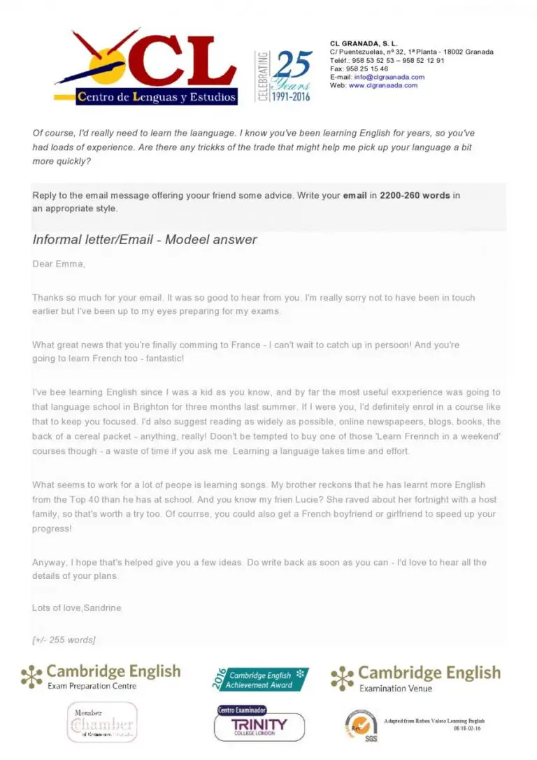 40 grandes cartas informales (ejemplos de formato y plantillas) - Mundo ...