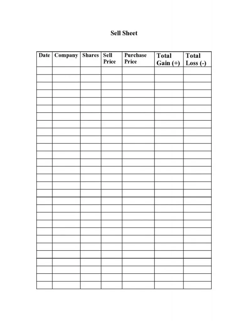 34 plantillas de hojas de venta de productos [gratis] - Mundo Plantillas