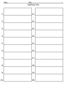 38 plantillas imprimibles de prueba de ortografía [Word y PDF] - Mundo ...