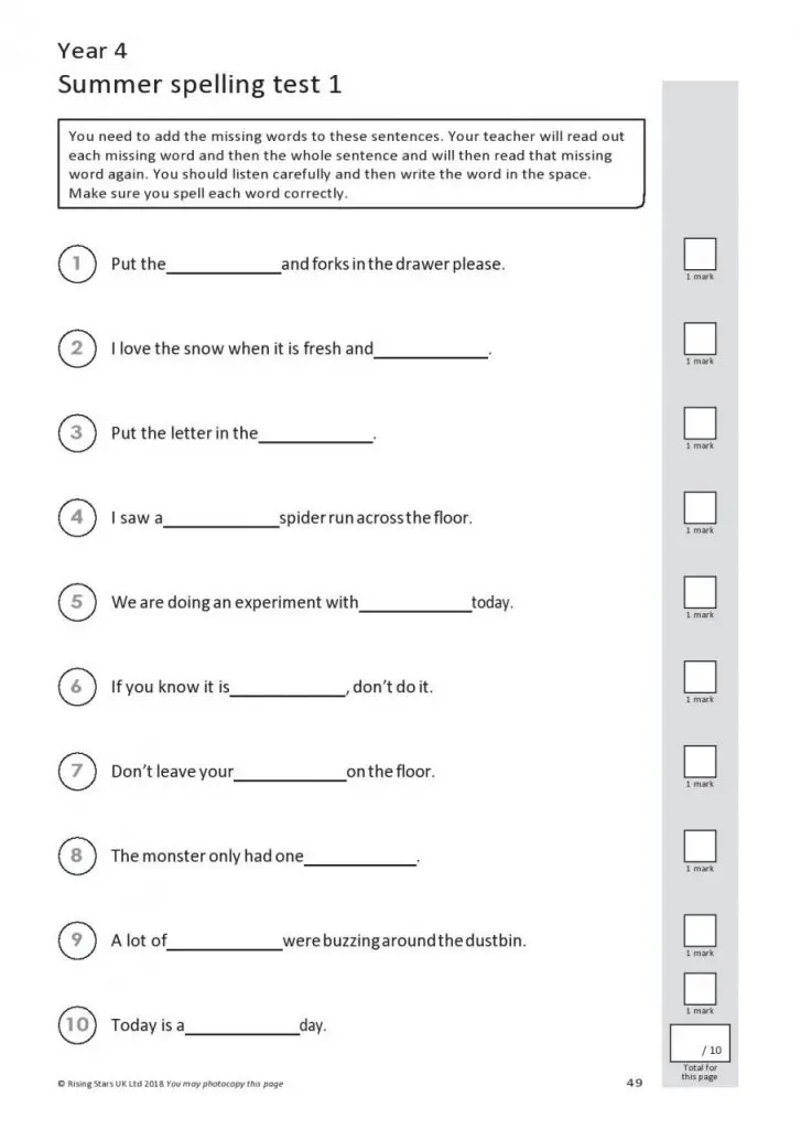 38 plantillas imprimibles de prueba de ortografía [Word y PDF] - Mundo ...