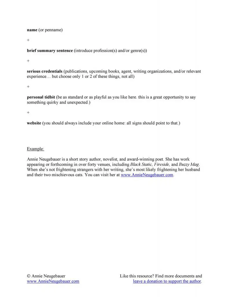 47 plantillas y ejemplos de biografías (personales, profesionales ...