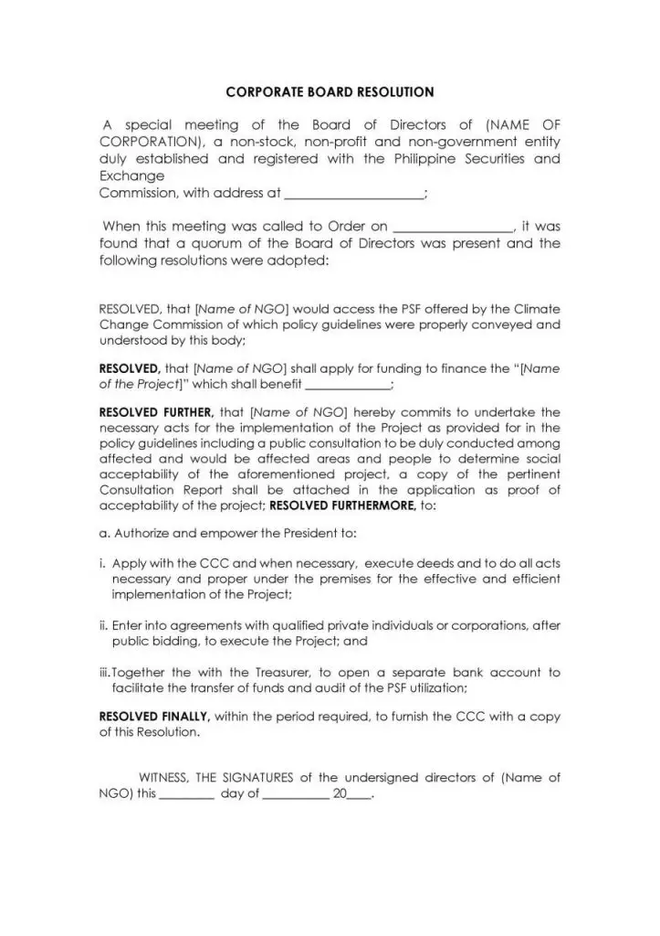 37 Formularios imprimibles de resolución corporativa - Mundo Plantillas