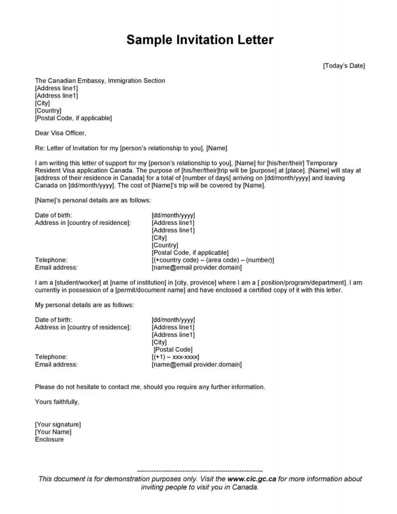 36 Cartas de Inmigración Gratis (Cartas de Referencia de Caracteres ...