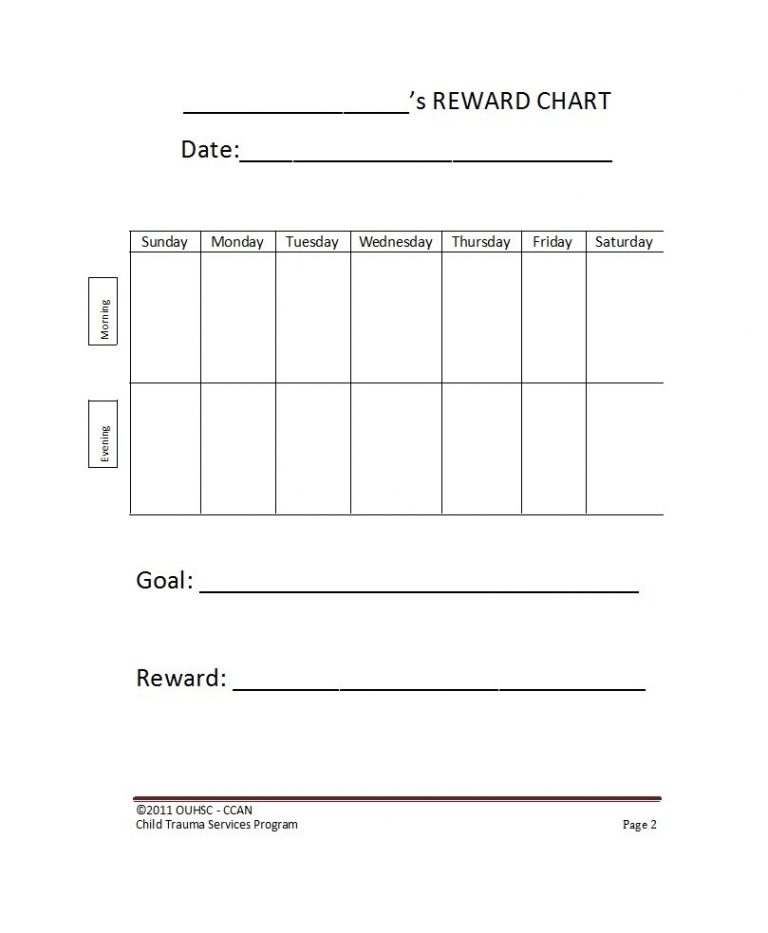 42 plantillas imprimibles de gráficos de comportamiento [para niños ...