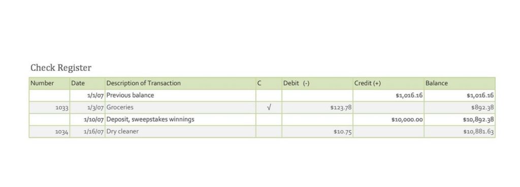 39 Plantillas de Registro de Chequera [100% Gratis, Imprimible] - Mundo ...