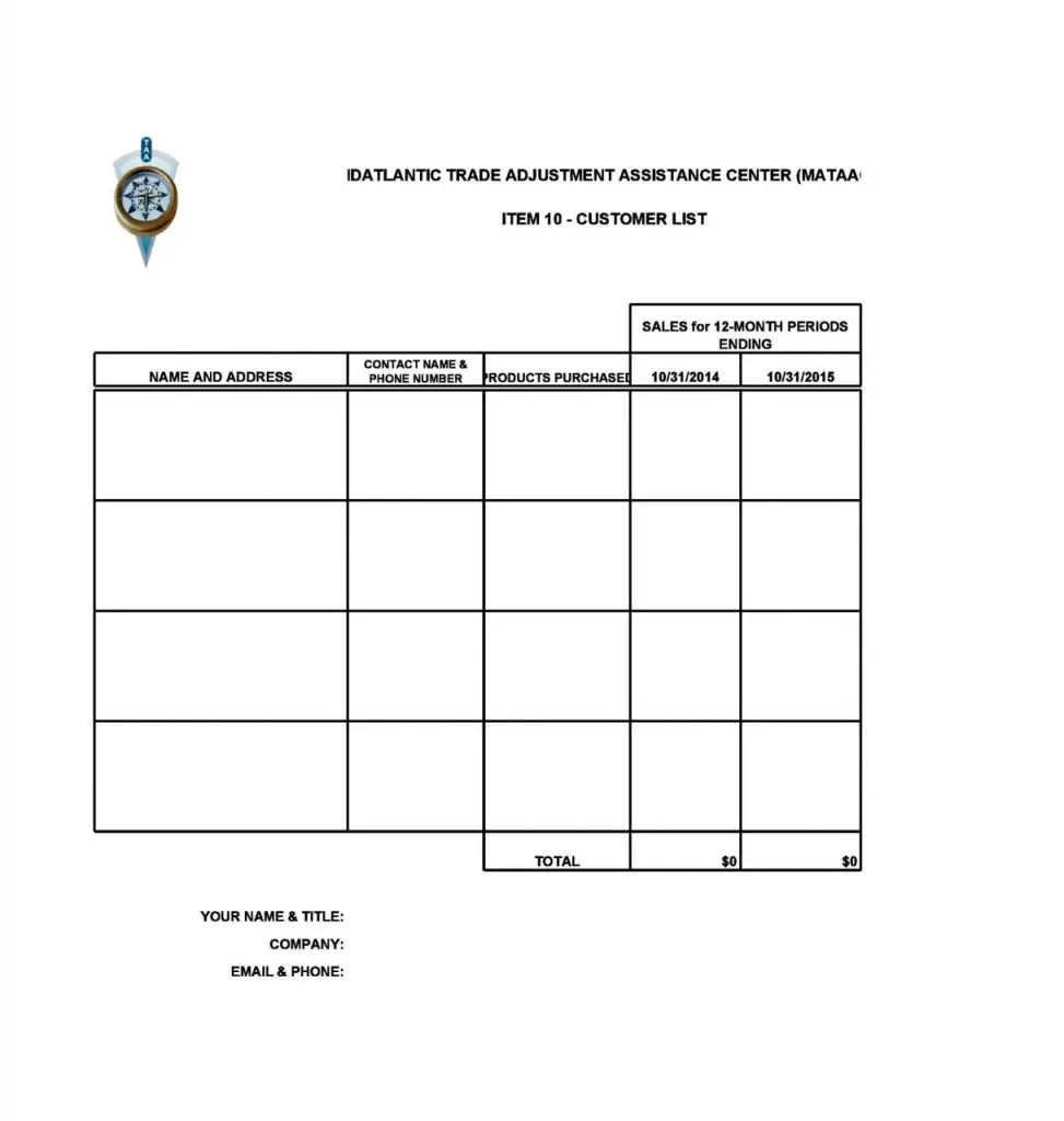 50 plantillas de listas de clientes GRATIS (Excel y Word) - Mundo ...