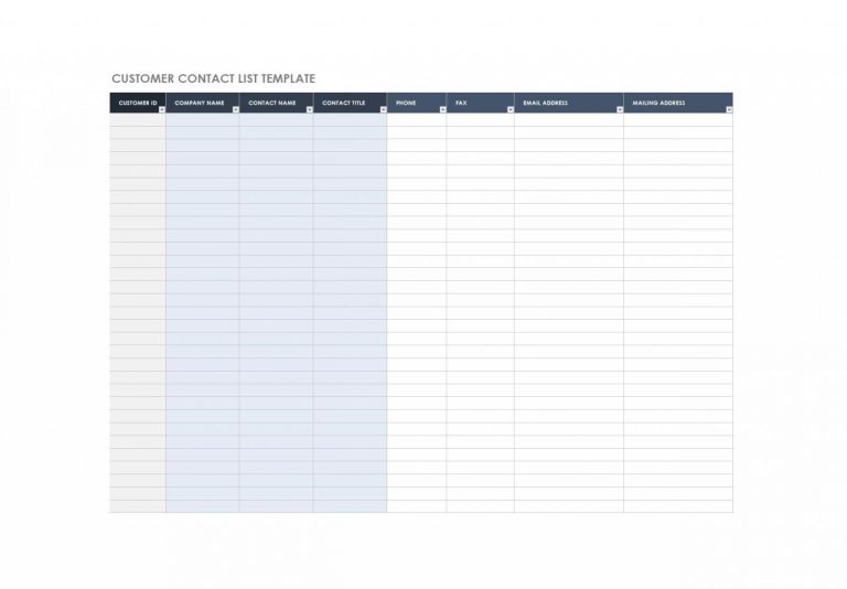 50 plantillas de listas de clientes GRATIS (Excel y Word) - Mundo ...