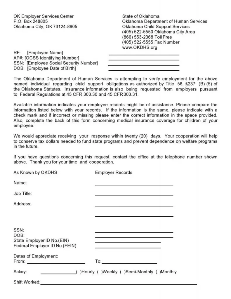 20 cartas de verificación EIN (cartas 147c) - Mundo Plantillas