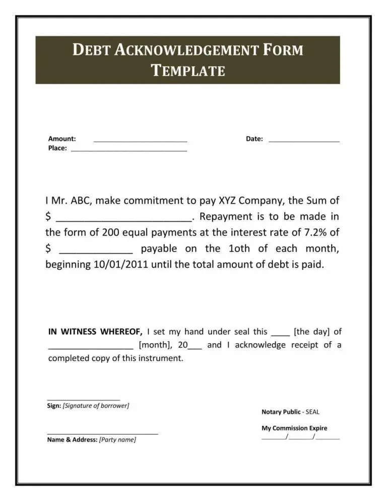 41 plantillas de pagaré gratuitas (te lo debo) - Mundo Plantillas