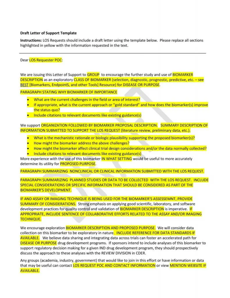 Más de 40 plantillas de cartas de apoyo comprobadas [financieras, para ...