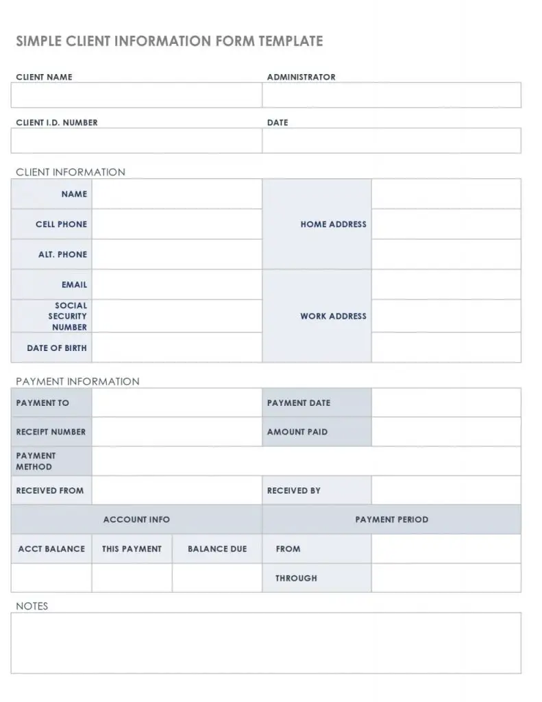 41 formularios de información personal gratuitos [y plantillas] - Mundo ...