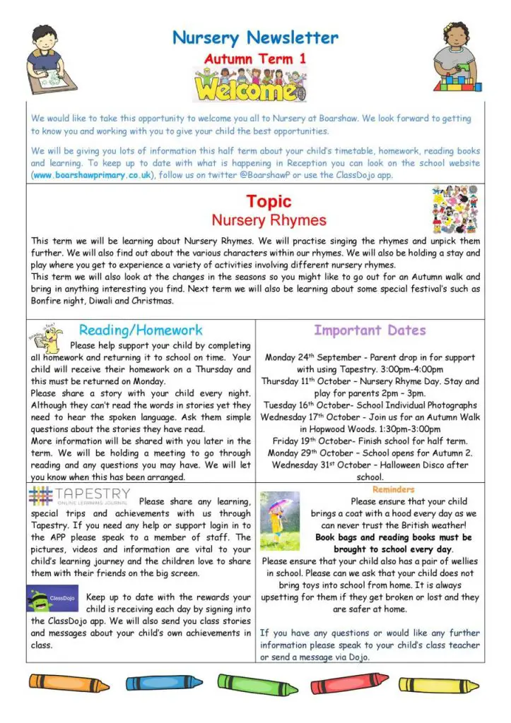 50 plantillas creativas para boletines informativos preescolares ...