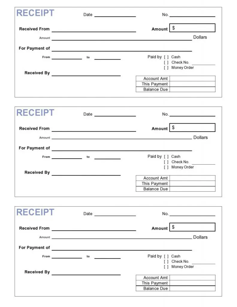 30 plantillas de recibos de compra editables (Word/Excel) - Mundo ...