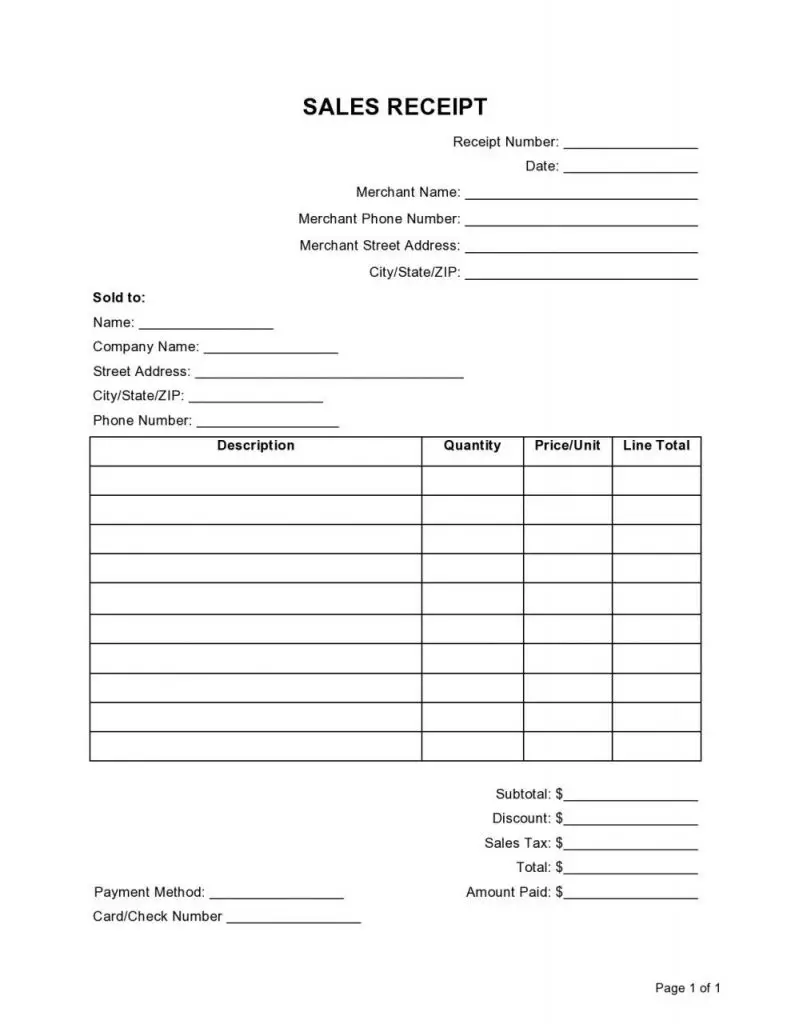 30 plantillas de recibos de compra editables (Word/Excel) - Mundo ...